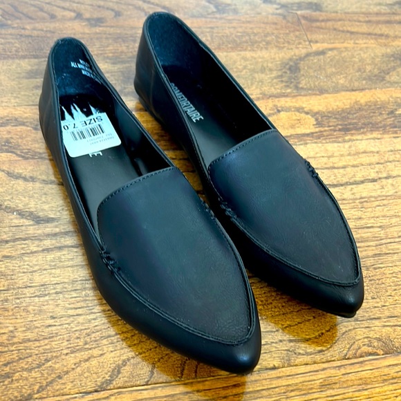 Shoes | Matte Black Pointed Toe Loafers | Poshmark